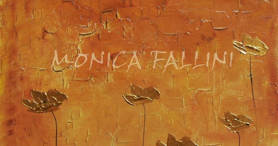 Paintings by Monica Fallini: Golden Poppies and Red Poppies ...