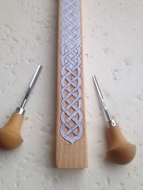 The Oak and the Antler: Beginning of Carved Ax Handle Project