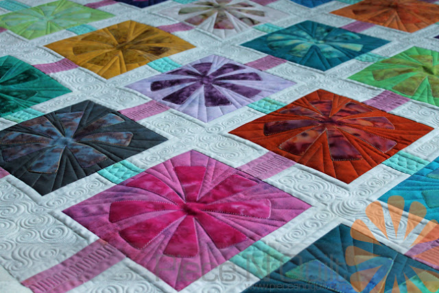 Piece N Quilt: Star Quilt - Custom Machine Quilting by Natalia Bonner