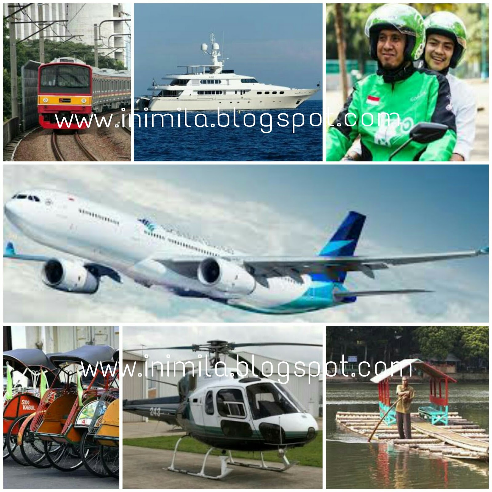 Alat Transportasi Indonesia, dari yang Alon-Alon sampai Super Cepat | Cemil