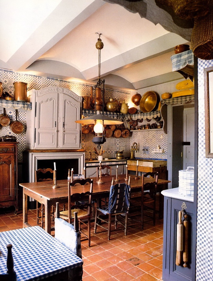 Eye For Design: French Kitchens....... Keep Them Authenic