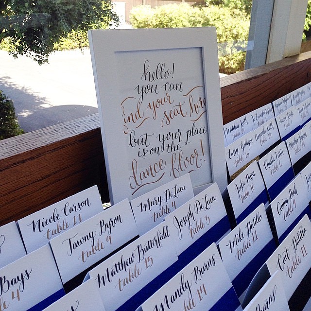 wisp + whim: Wedding Wednesdays : Hand-lettered Signs & Cards