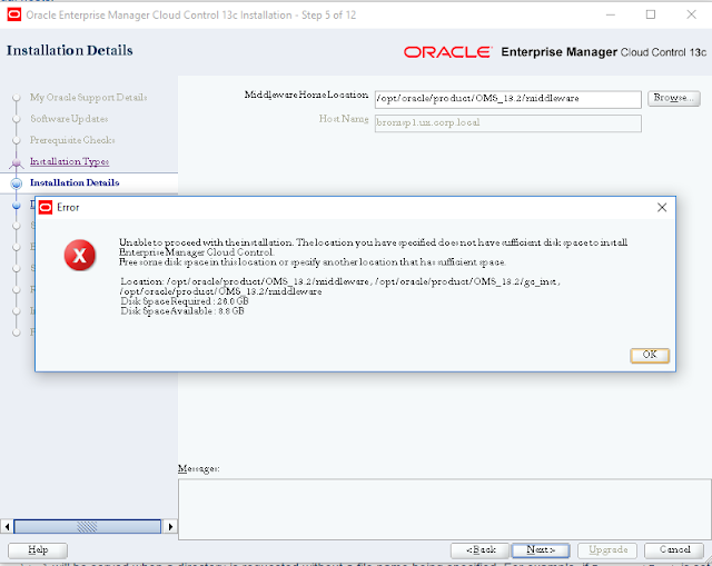 Oracle: Oracle OMS upgrade from 13.1 to 13.2 version