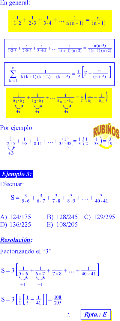 SUMATORIAS EJERCICIOS RESUELTOS