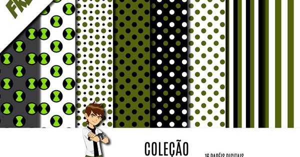 SCRAPBOOK KIT DIGITAL PAPEL BEN 10