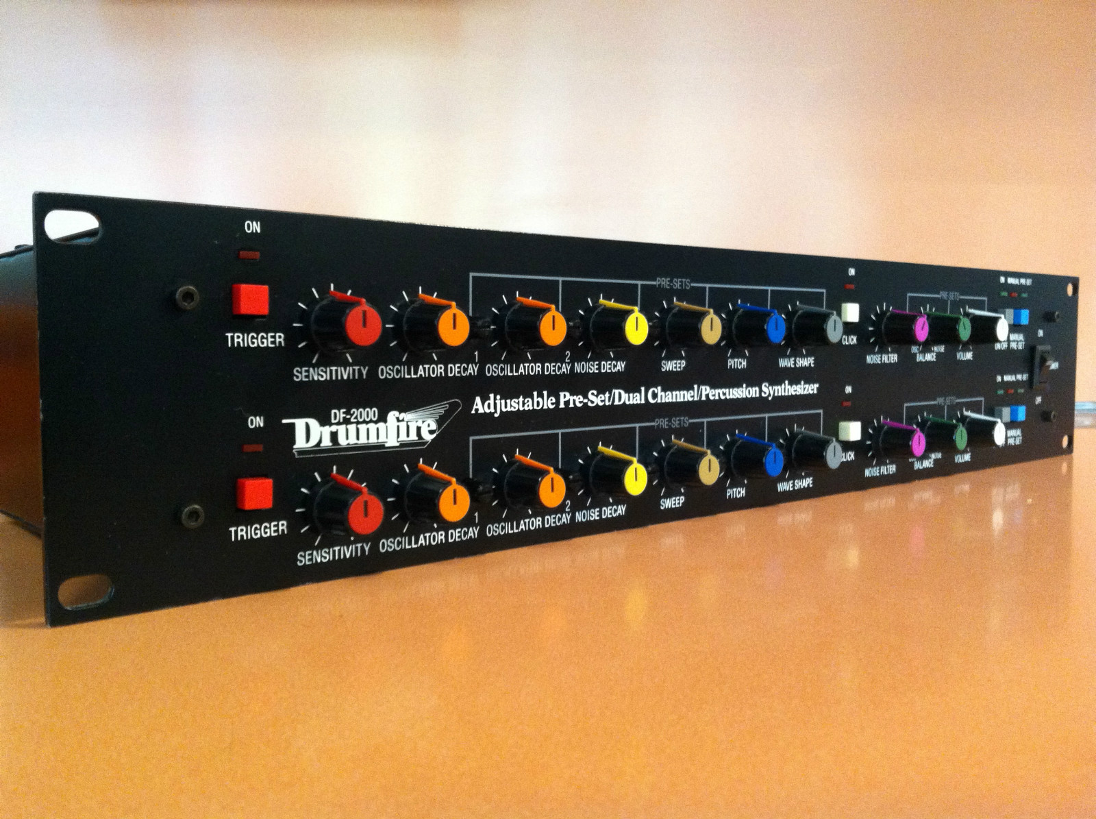 MATRIXSYNTH: Drumfire DF-2000 Analog Drum Synthesizer