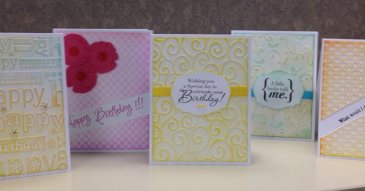 Kendra's Paper Blog: Dry Embossed Card Set 030416