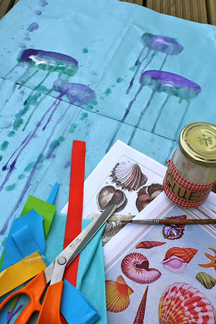 An Underwater Collage - Mrs Fox's sustainable life, home, crafts and food