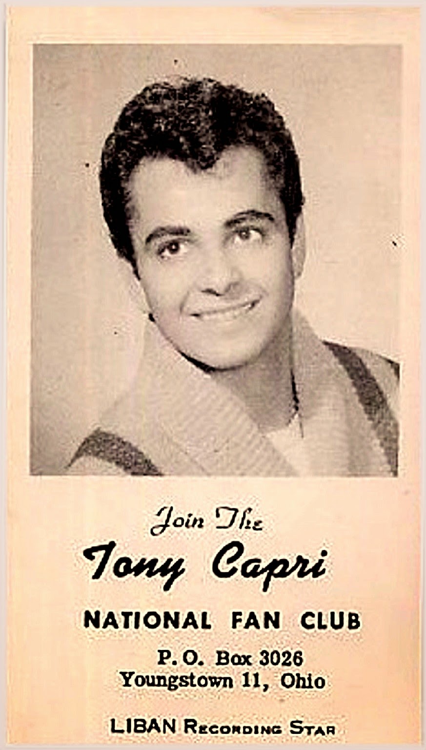 WHITE DOO-WOP COLLECTOR: TONY CAPRI_Sandy