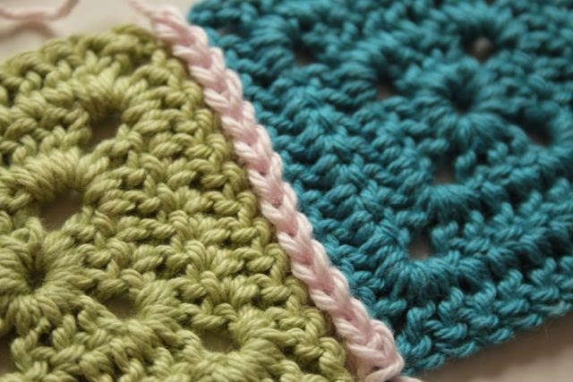 Crochet Joining (From the Back)