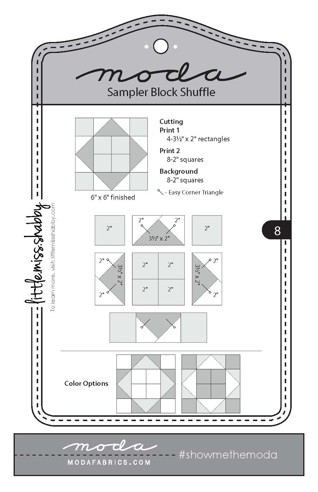 Quilters' Quarters: Moda Sampler Block Shuffle
