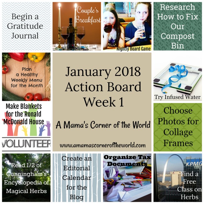 Achieving 2018 Goals with a Weekly Action Board from your Vision Board