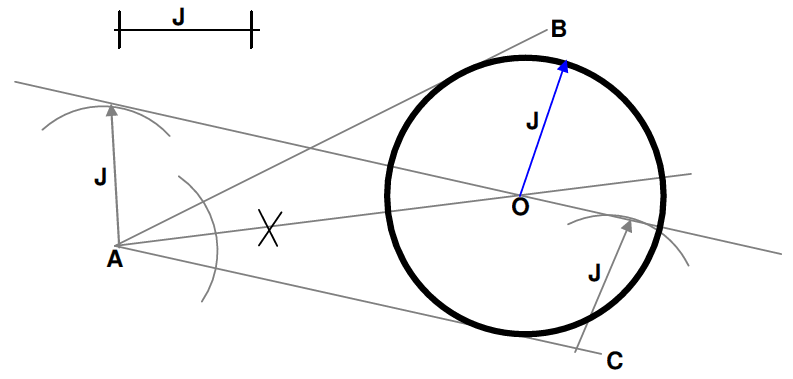 Engineering Drawing for Malaysian Students: 3.1 PEMBINAAN GARISAN TANGEN