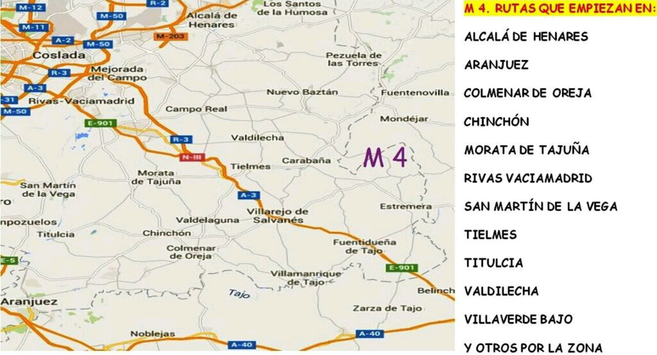 Amistad con Sendergran Madrid: M 4. Rutas del Sureste de la C. A. Madrid