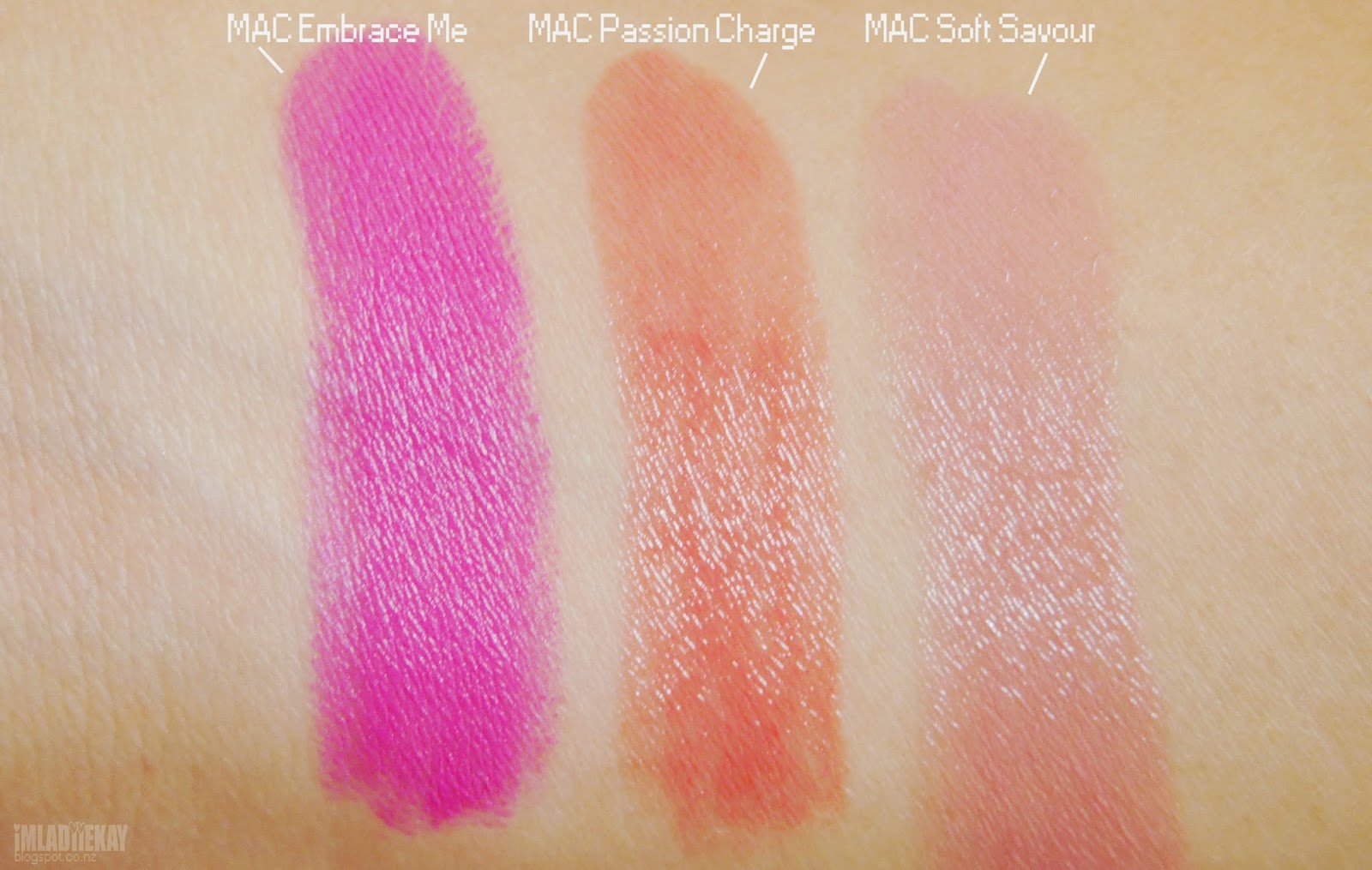 Kay Cake Beauty: MAC Look In A Box Lipsticks ♥ MAC Embrace Me / MAC ...