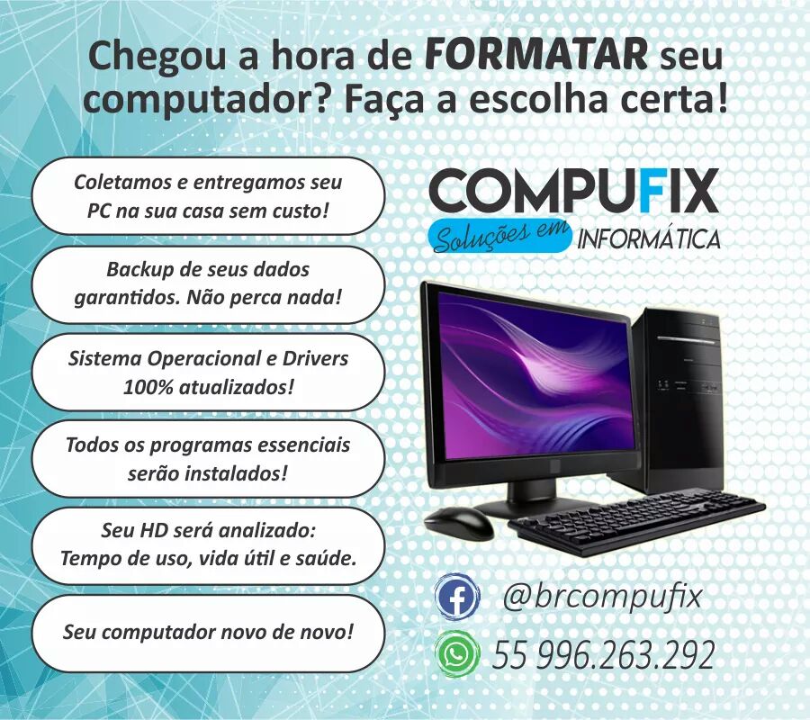 Promoção: Compufix Informática formata seu computador por apenas R$ 39 ...