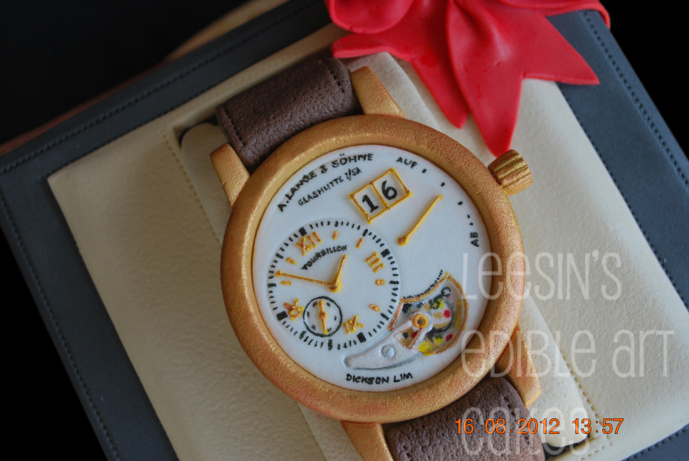 Penang Wedding Cakes by Leesin: Lange Sohne Watch Cake