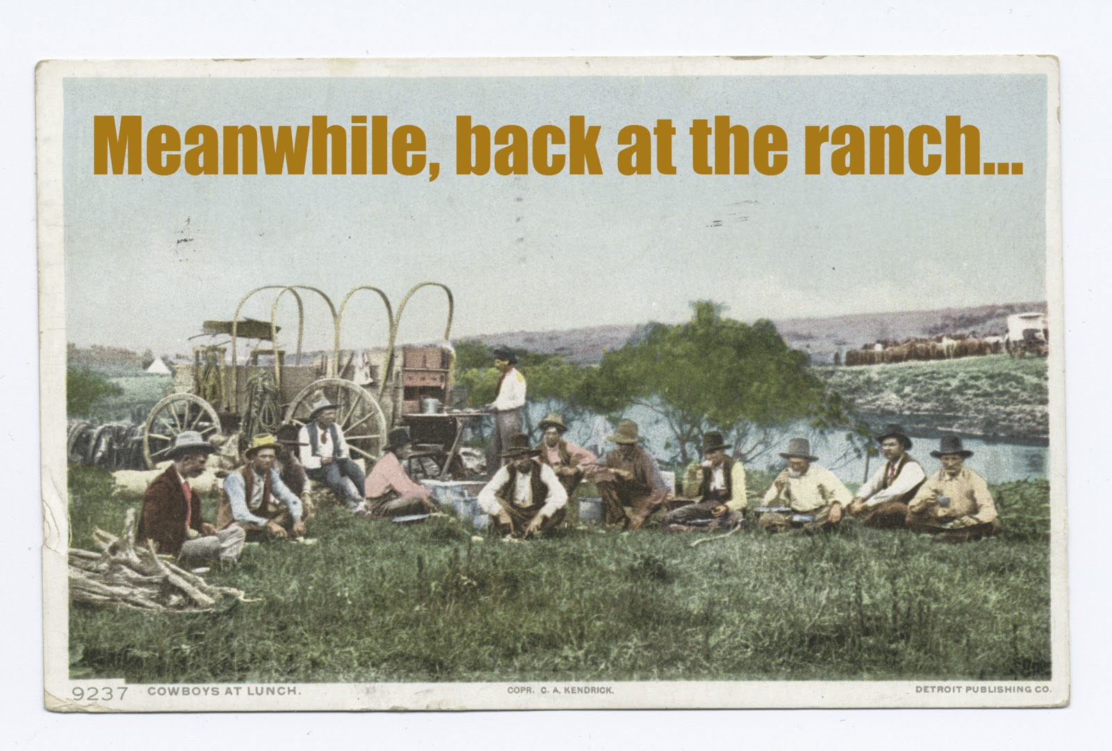 Meanwhile, back at the ranch…