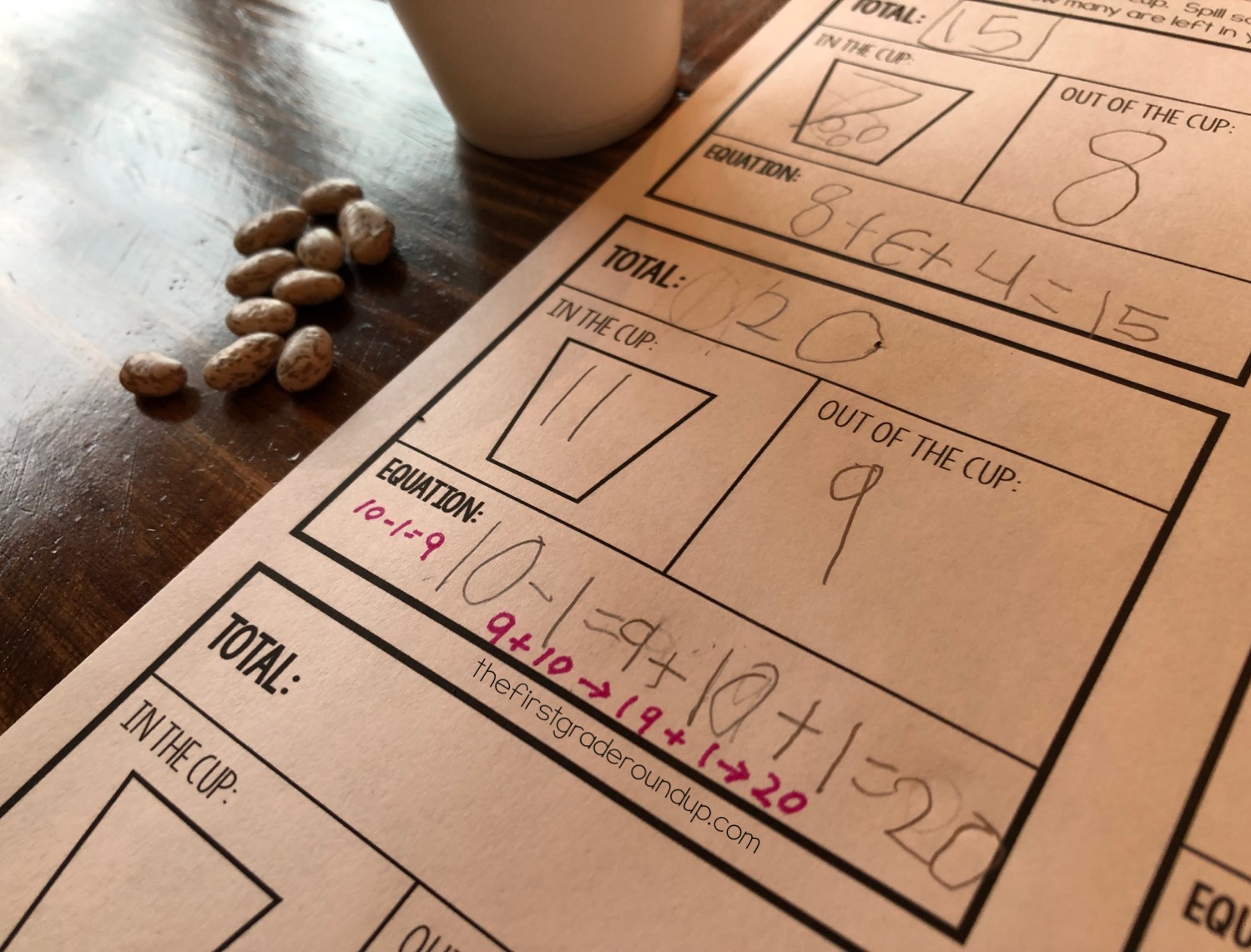 Hands On Missing Addends Game for 1st Grade - The First Grade Roundup