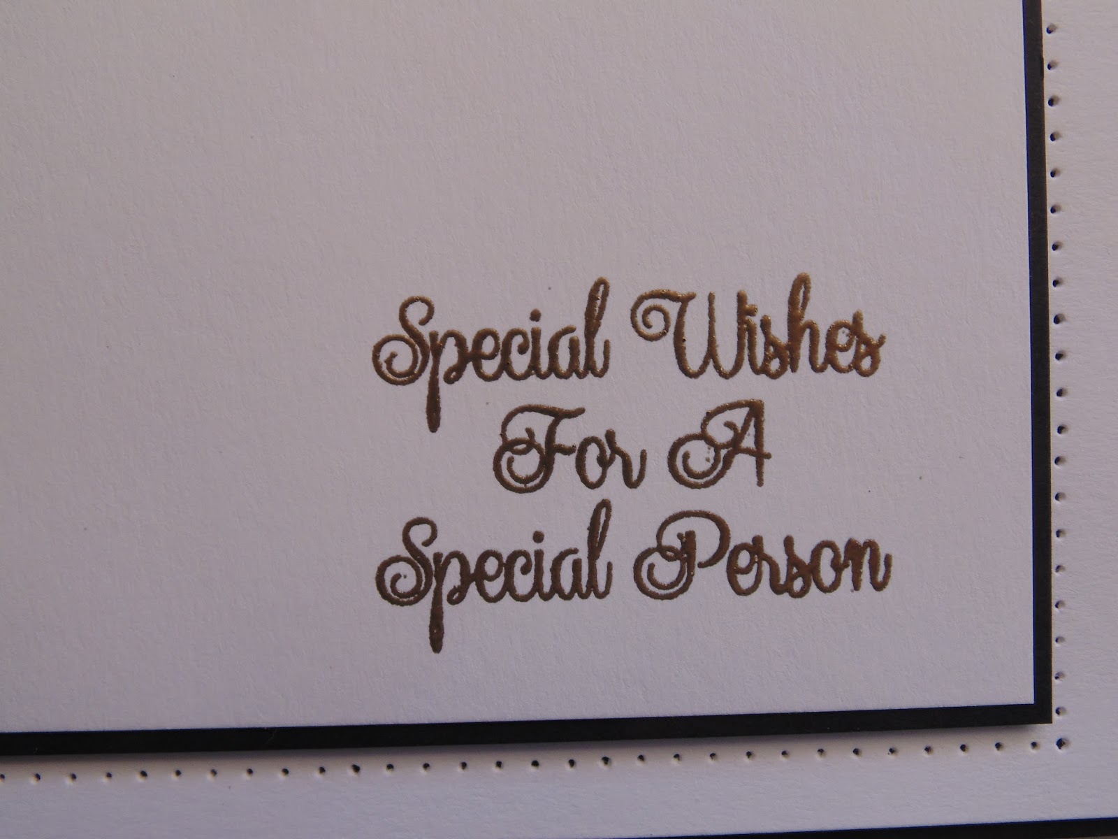 Inky Finger Zone: Special Wishes For A Special Person