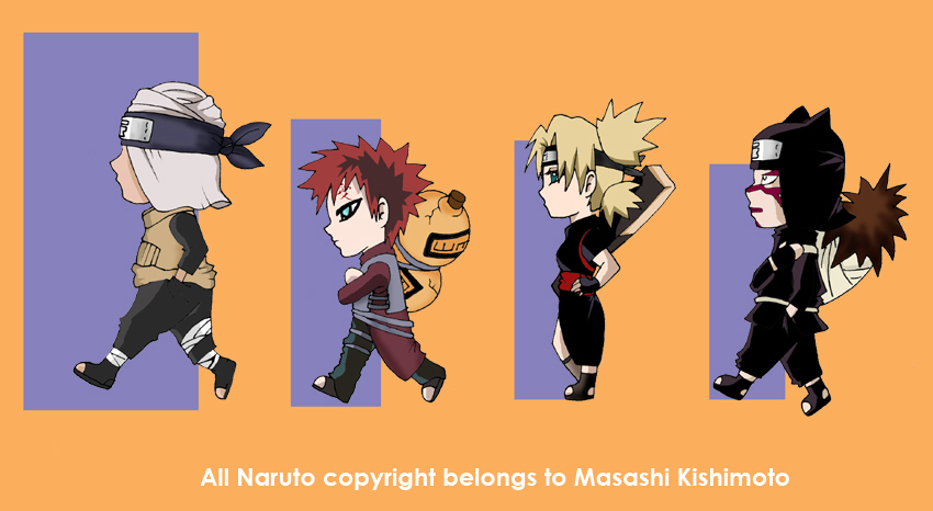 Naruto Characters: Team Gaara