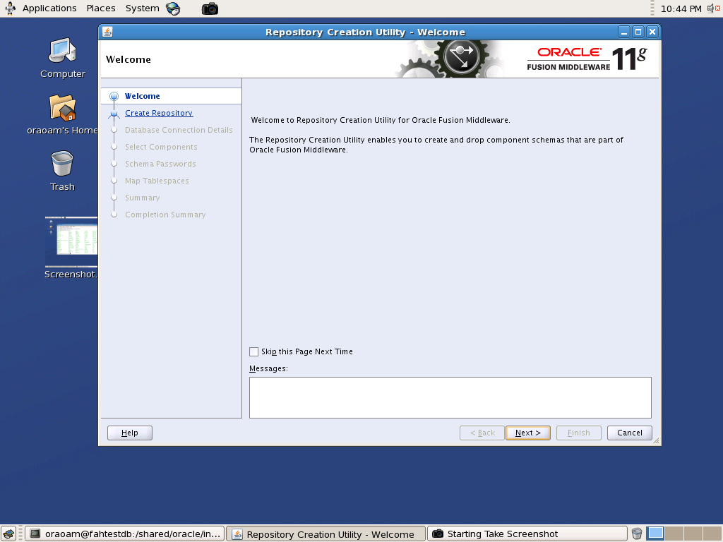 Oracle Fusion Applications Creating Oam11g Database Rcu