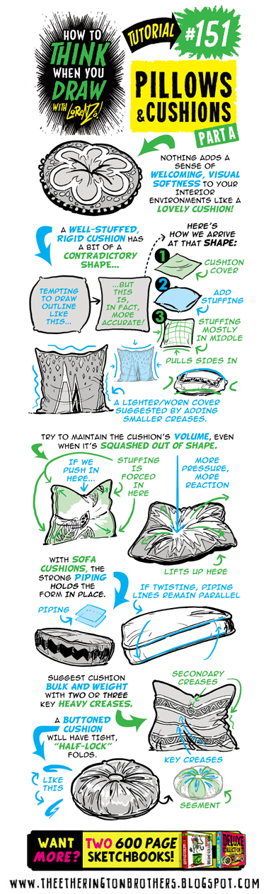 The Etherington Brothers: How to THINK when you draw PILLOWS and ...