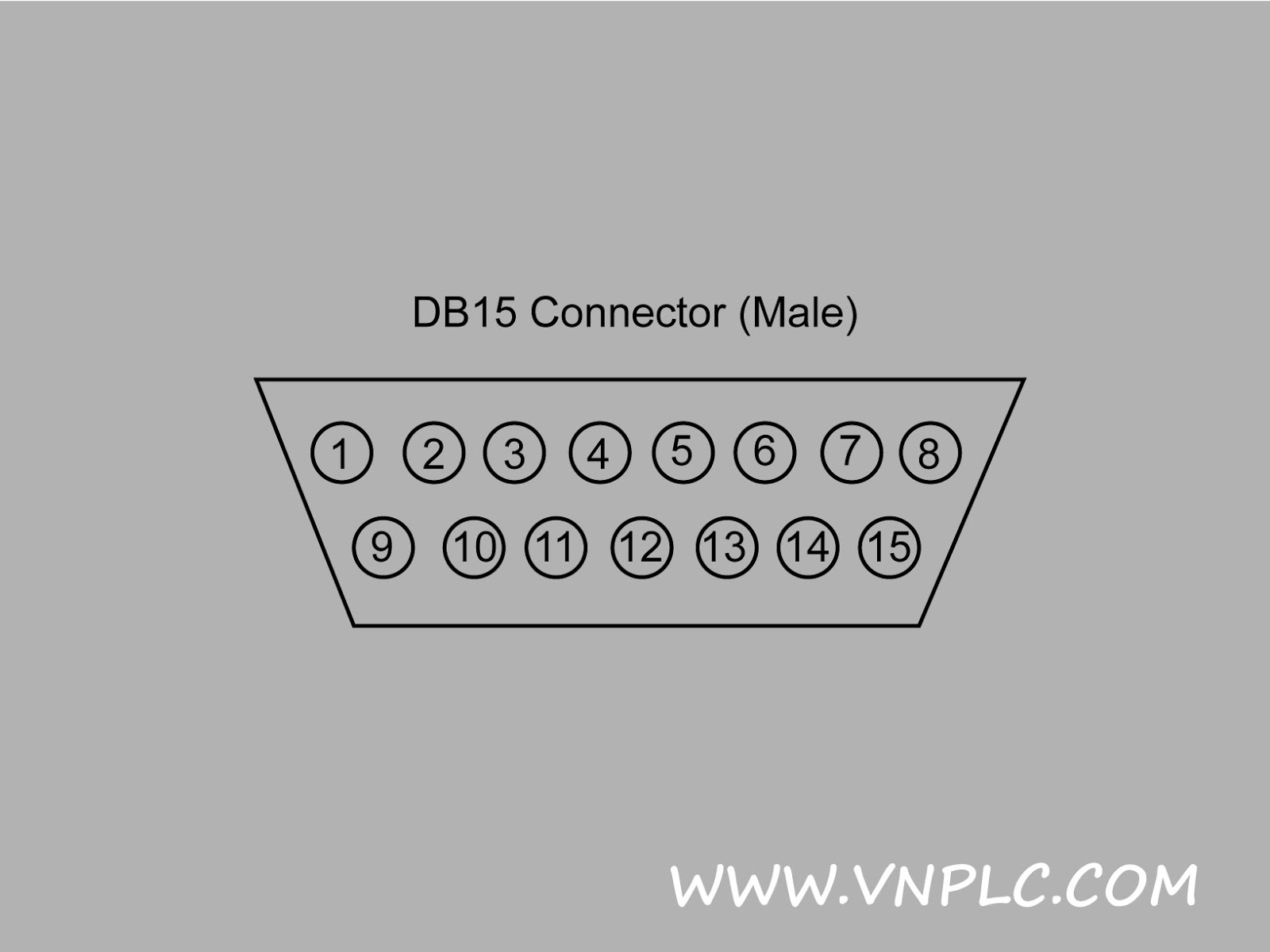 Đầu nối DB15-Connector - VNPLC.COM - Mua bán PLC, HMI, Biến tần, Thiết ...