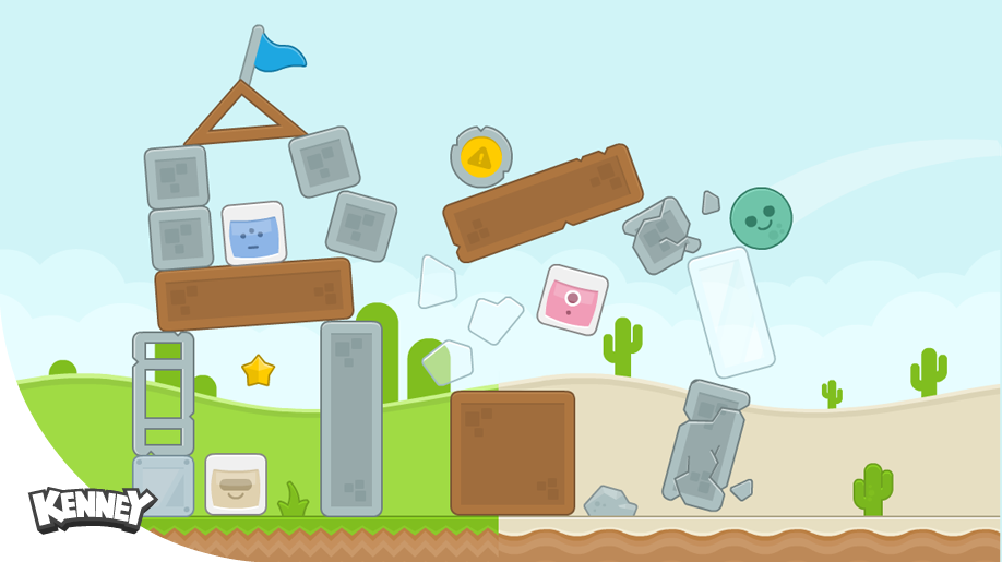 Game assets untuk Platformer dari kenney - Musttaplay