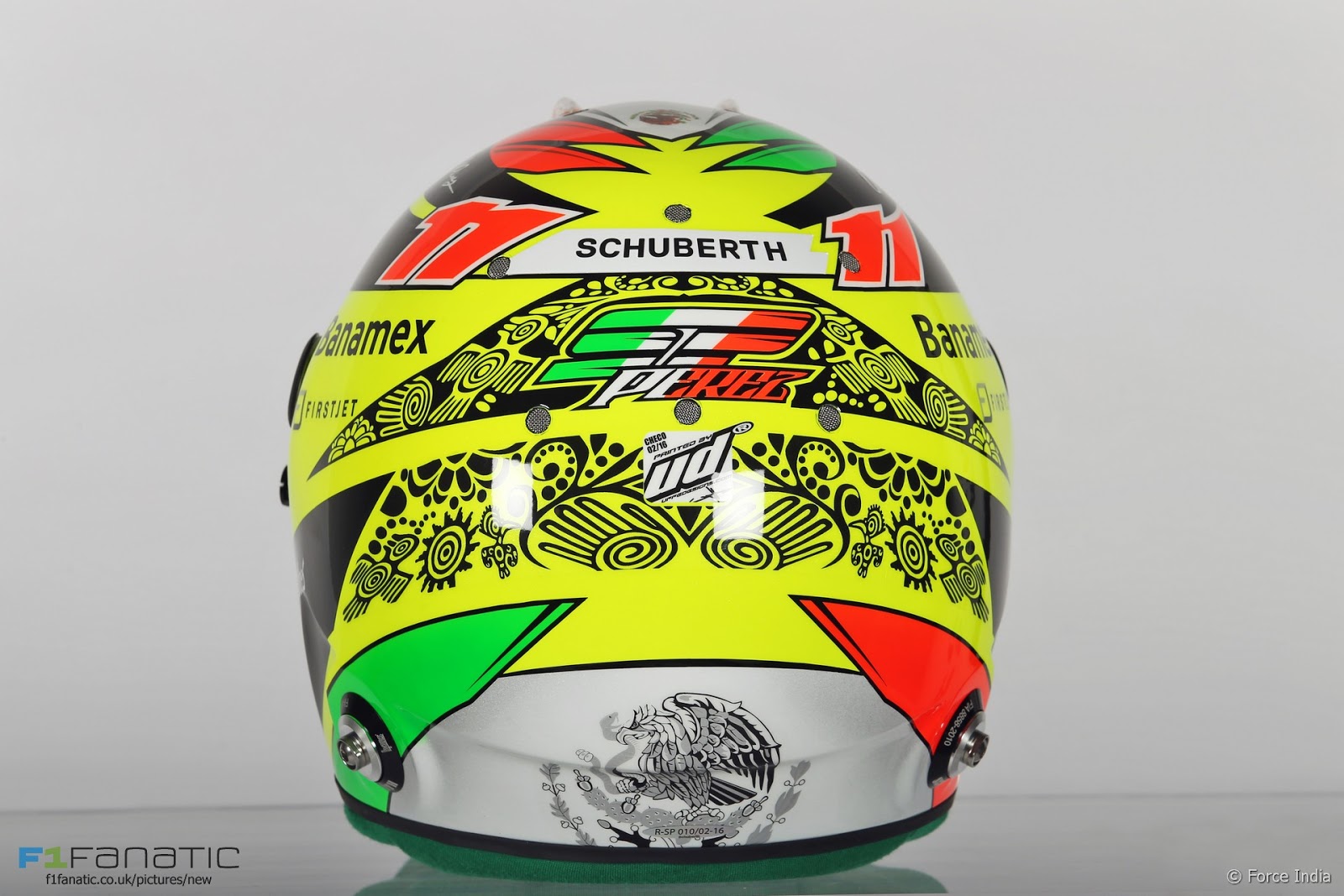 Racing Helmets Garage: Schuberth SF1 S.Perez 2016 by Uffedesigns
