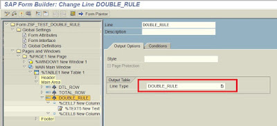 SAP ABAP How to create double rule line in Smartforms print output ...