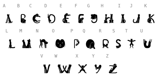 50 Free Cat Fonts Because You Need Them in Your Life - animal world