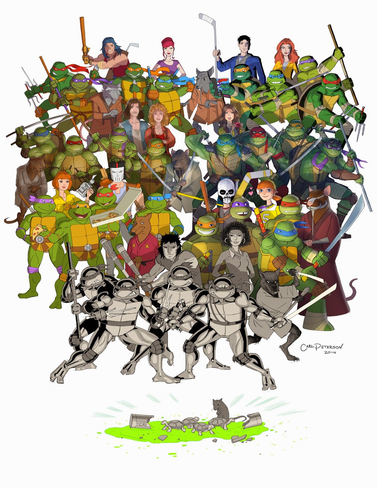 CARL DRAWS THE BLOG: 30th Anniversary of the Ninja Turtles!