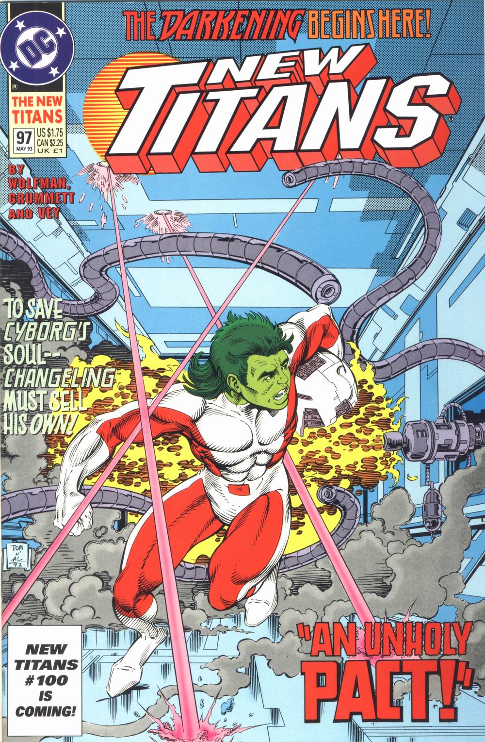 Read online The New Titans (1988) comic - Issue #97
