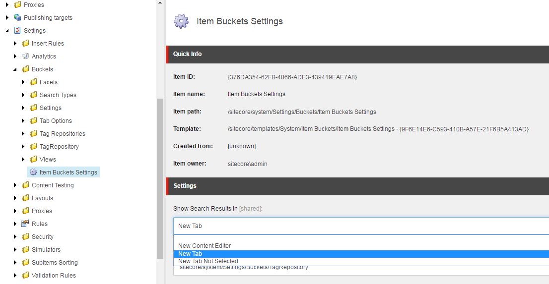 Miauw - a Sitecore blog: Sitecore item buckets view settings Miauw - a Sitecore blog: Sitecore item buckets view settings