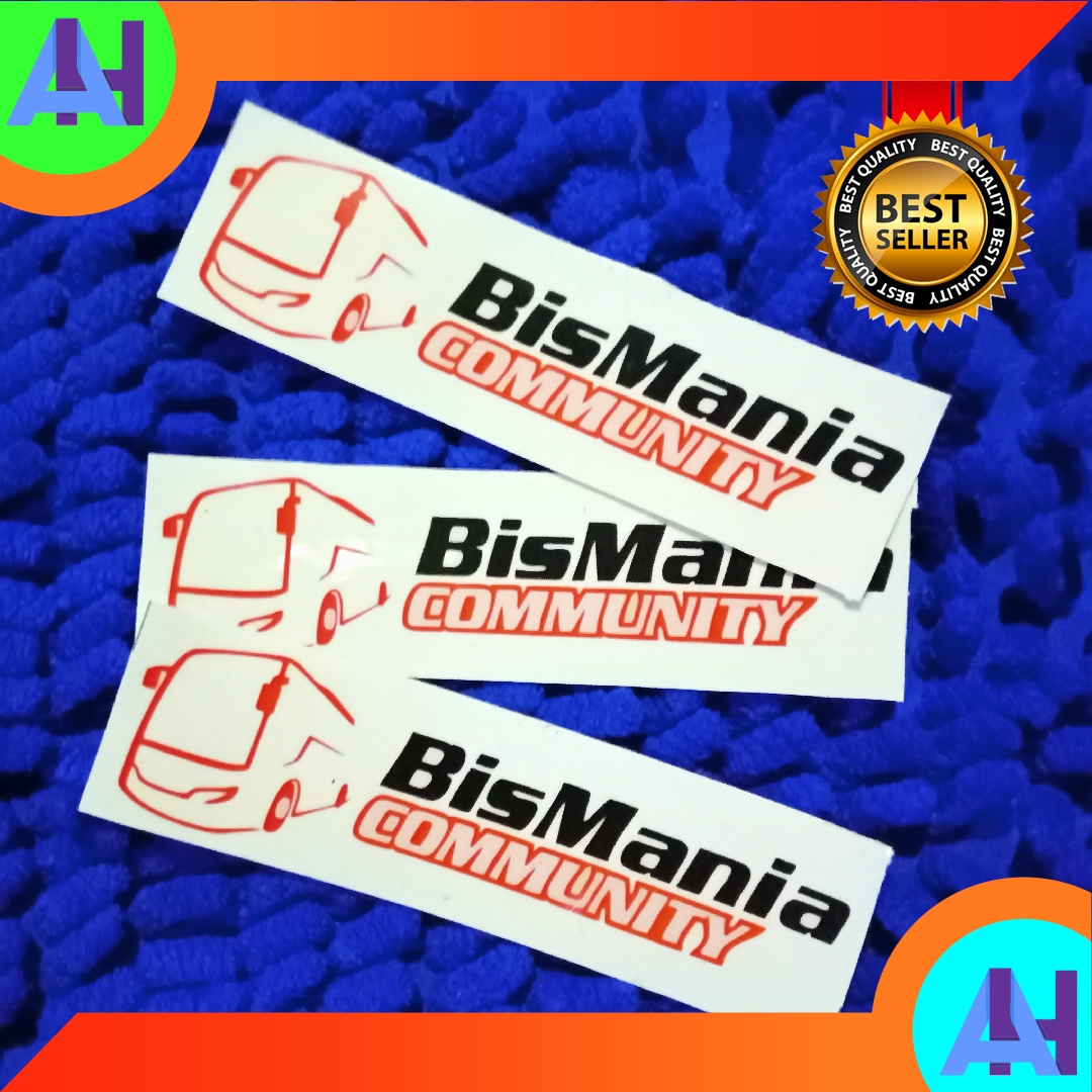 Sticker Bus Mania Community atau BMC Bahan Transpparan .Bismania. BMC ...