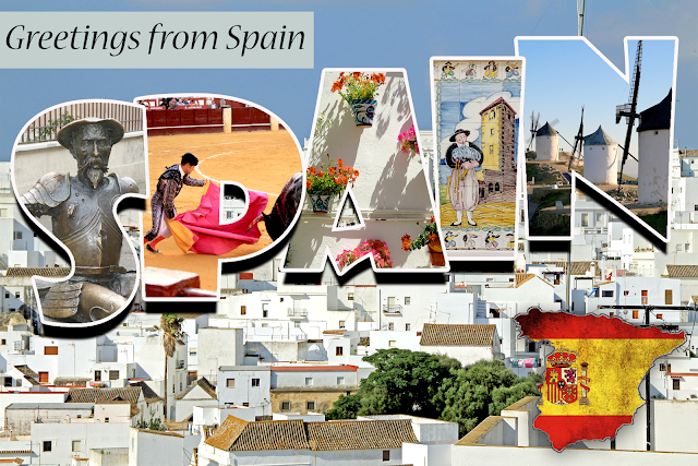 Bountiful Heirlooms: Free Printables: Vintage Spain Postcards