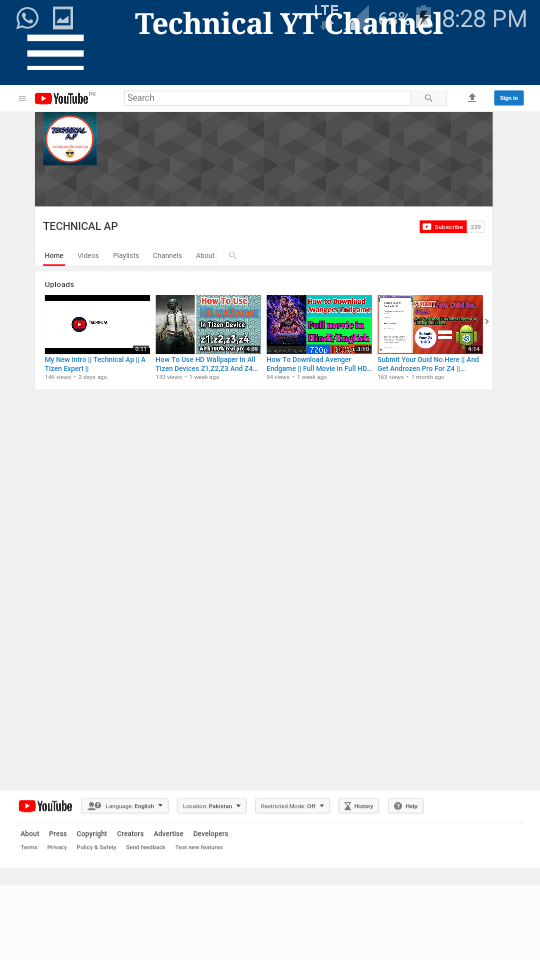 Technical YT Channel