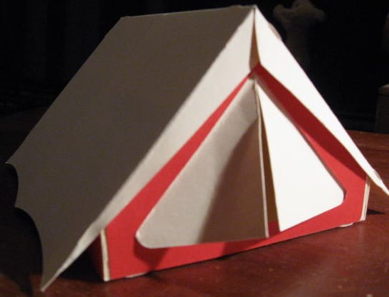 JACQUI J: 3d tents - camping critters cricut