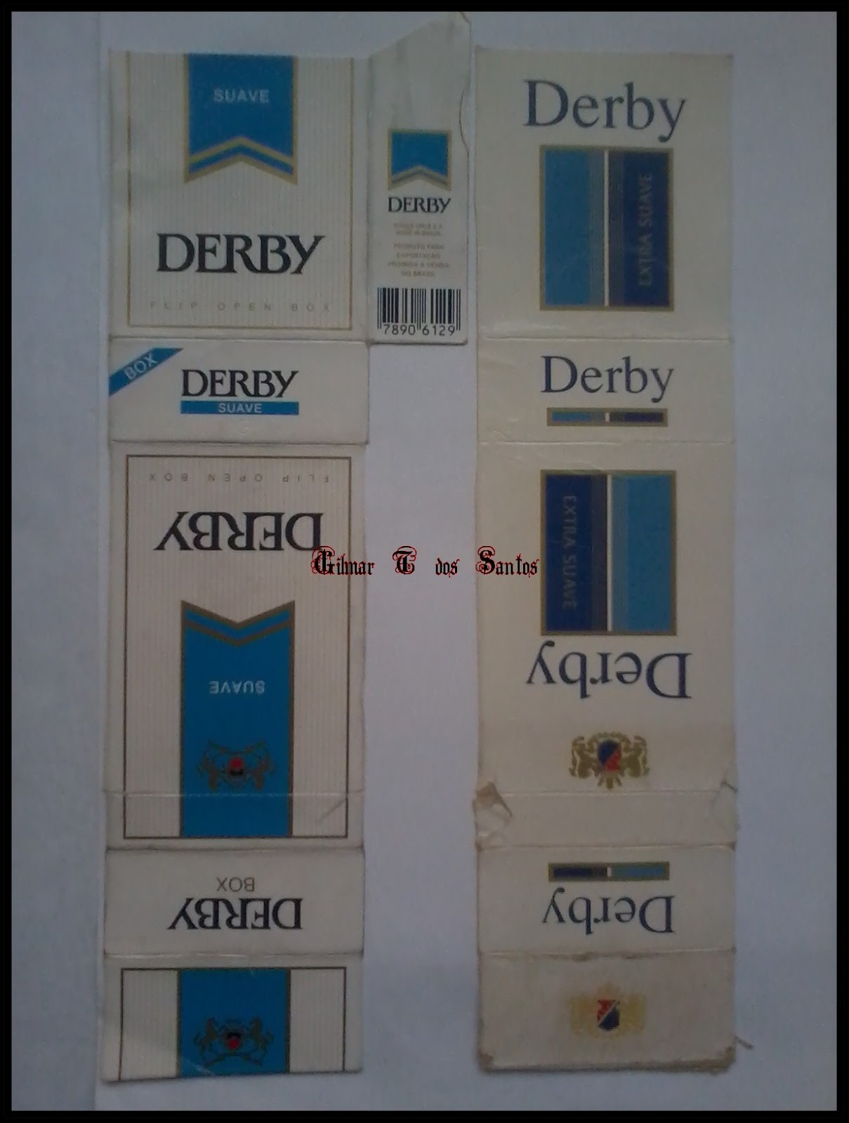 Coleção de carteiras de cigarros: BOX LETRA D