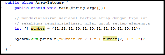 Array Integer | Array String ~ Materi Java Pemula