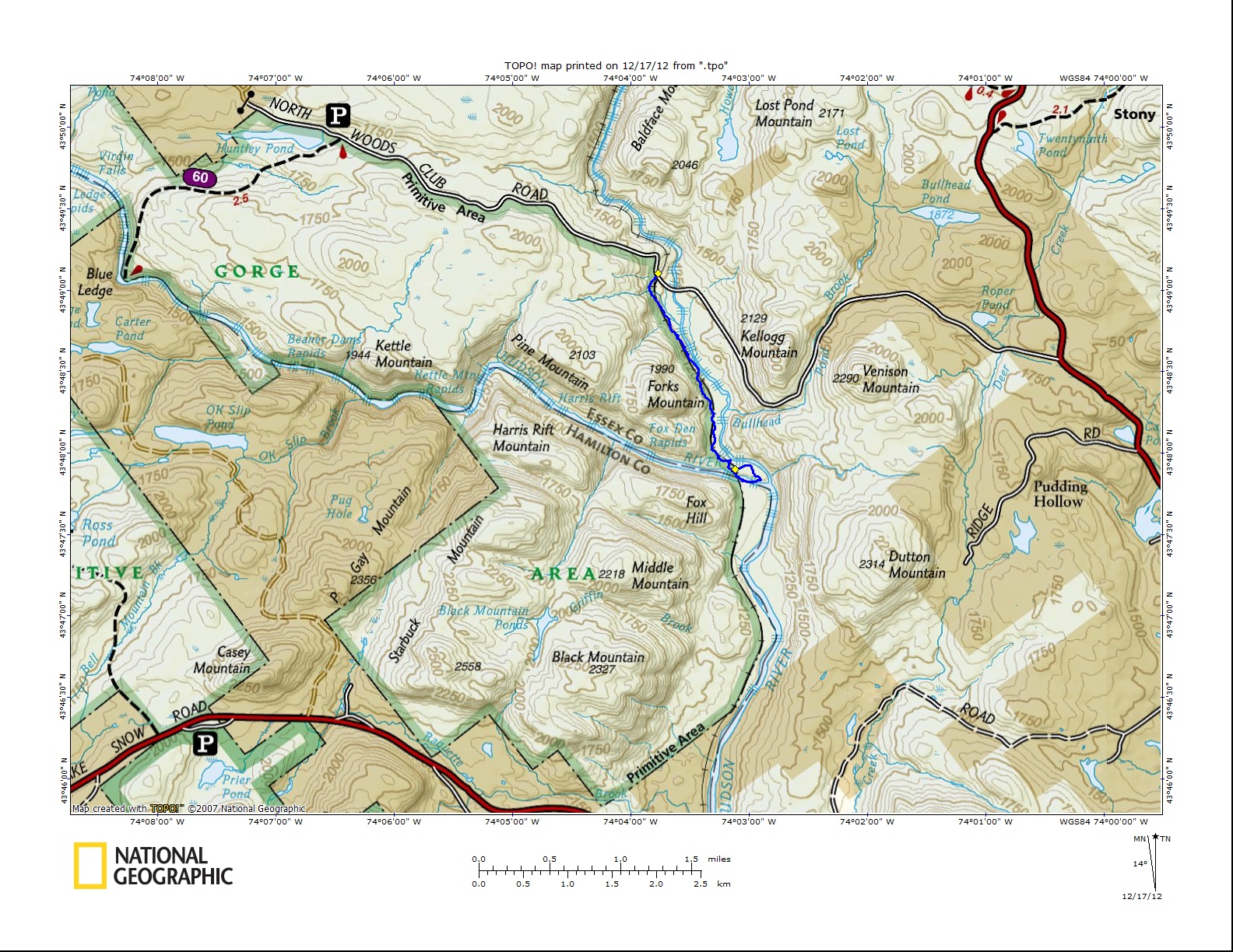 Off on Adventure: The Boreas and the Hudson - Hudson Gorge Primitive ...