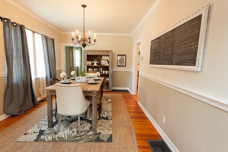 Simply Sarah Style Decorating (Part 1): A Rustic Chic Dining Room ...