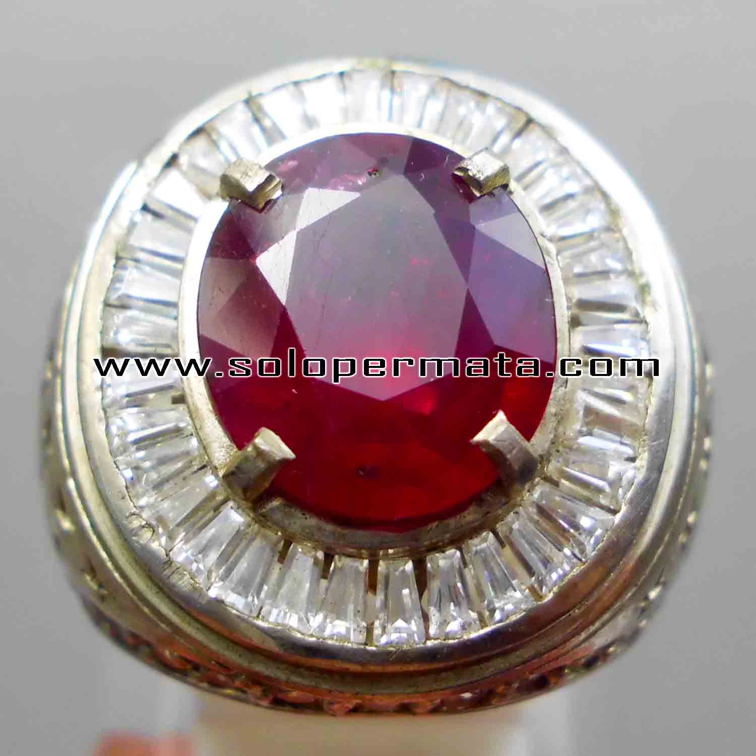 Batu Permata Ruby Corundum - 15F06 - Toko Online Batu Akik Permata Murah