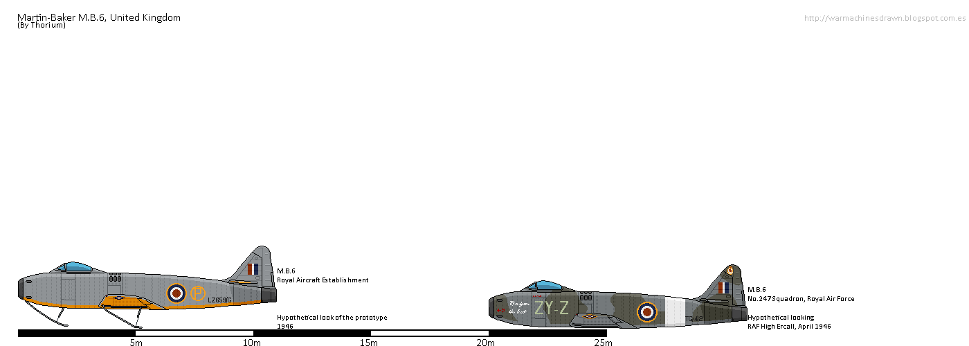 War Machines Drawn: Martin-Baker M.B.6 & MB.7