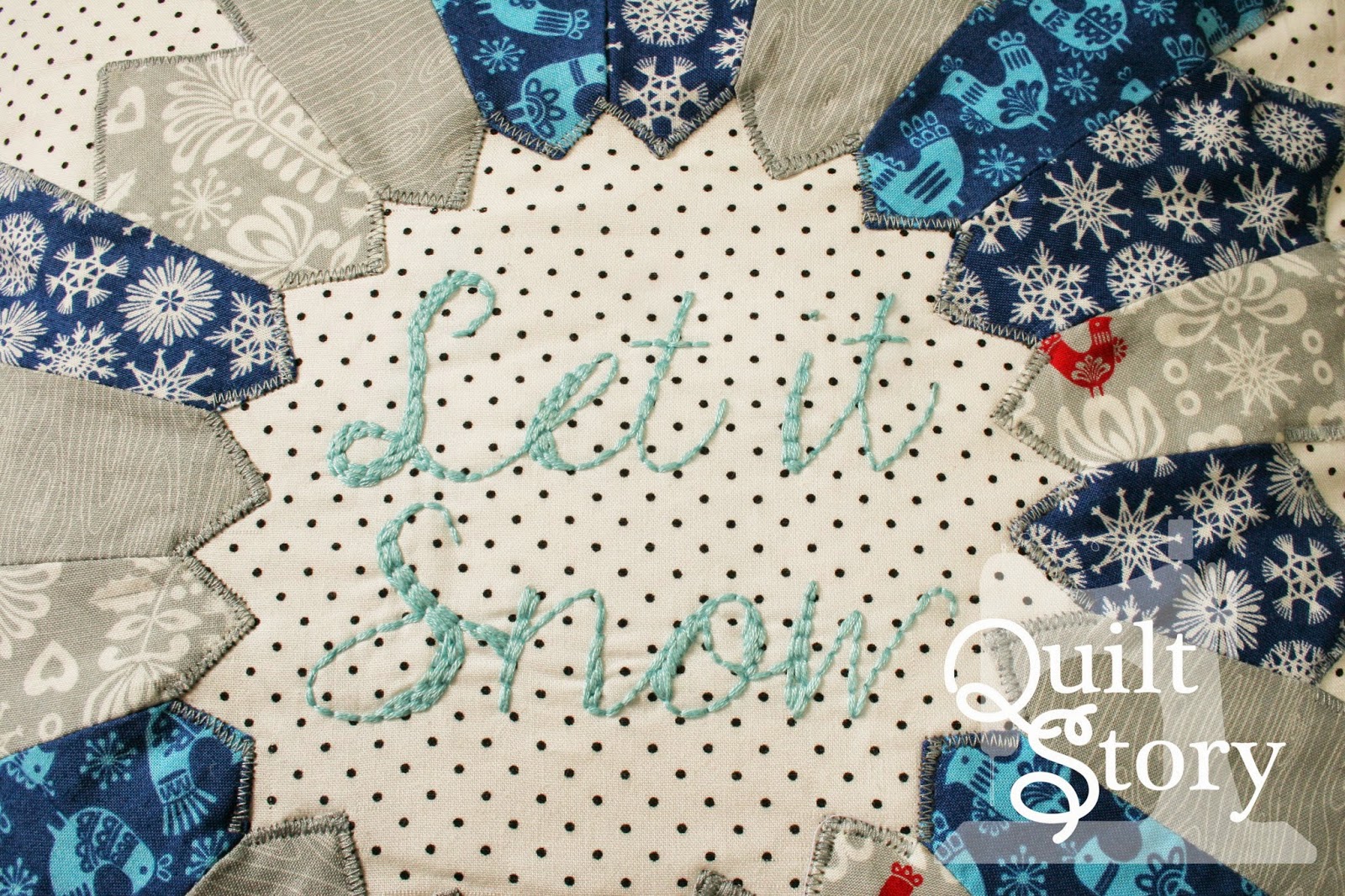 Quilt Story: Snowflake Dresden Plate Tutorial