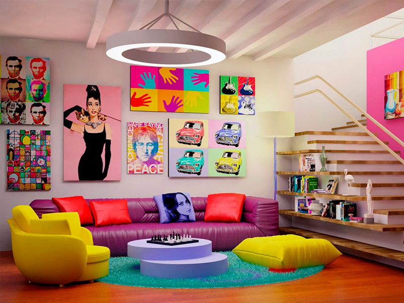 ALINA MORAES: Sala Colorida