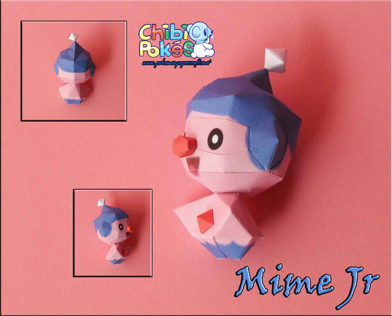 Pokemon Mime Jr Chibi Papercraft | Papercraft Paradise | PaperCrafts ...