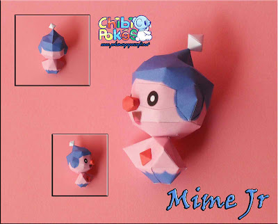 Pokemon Mime Jr Chibi Papercraft | Papercraft Paradise | PaperCrafts ...