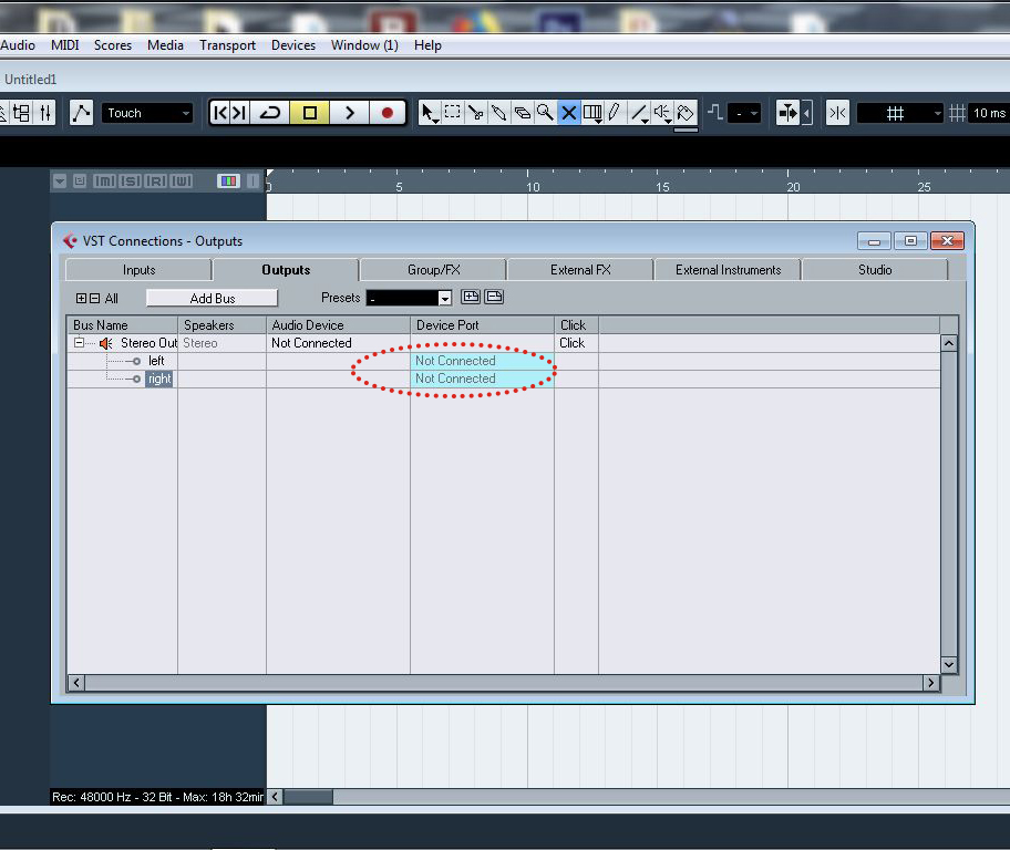 Control Room - Setting Up In Cubase 5